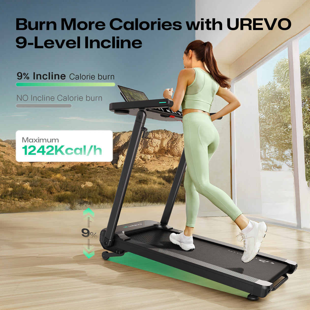 UREVO Foldi 3S Treadmill | Space Elf, Folding Free Run – Urevo