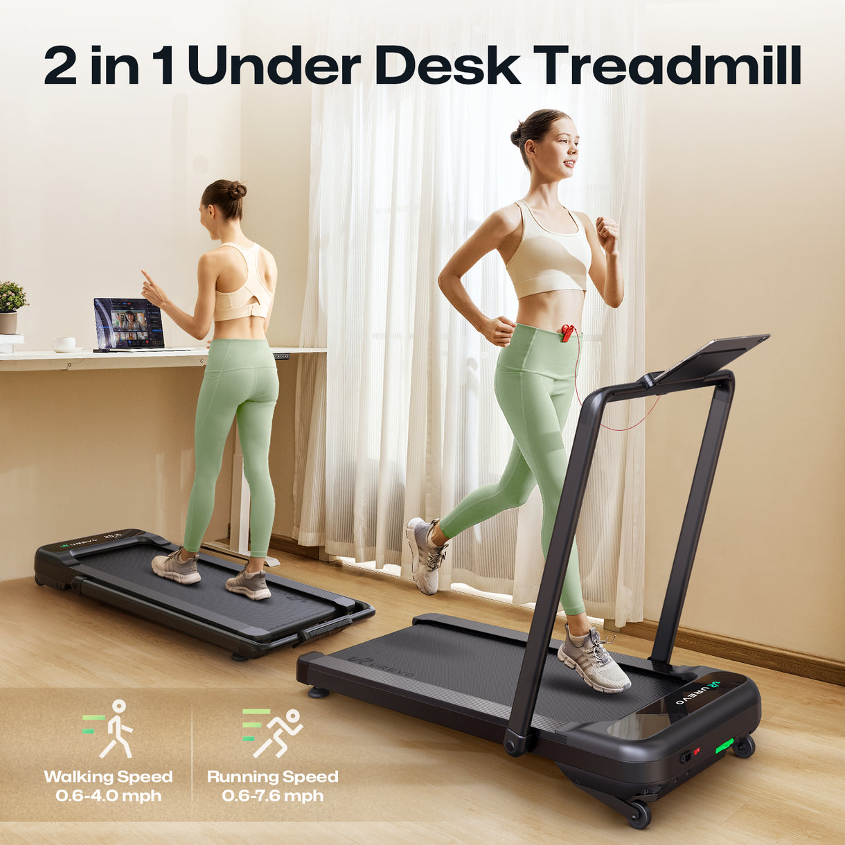 UREVO Strol 2S Pro Treadmill | All-in-One Solution for Walking and ...